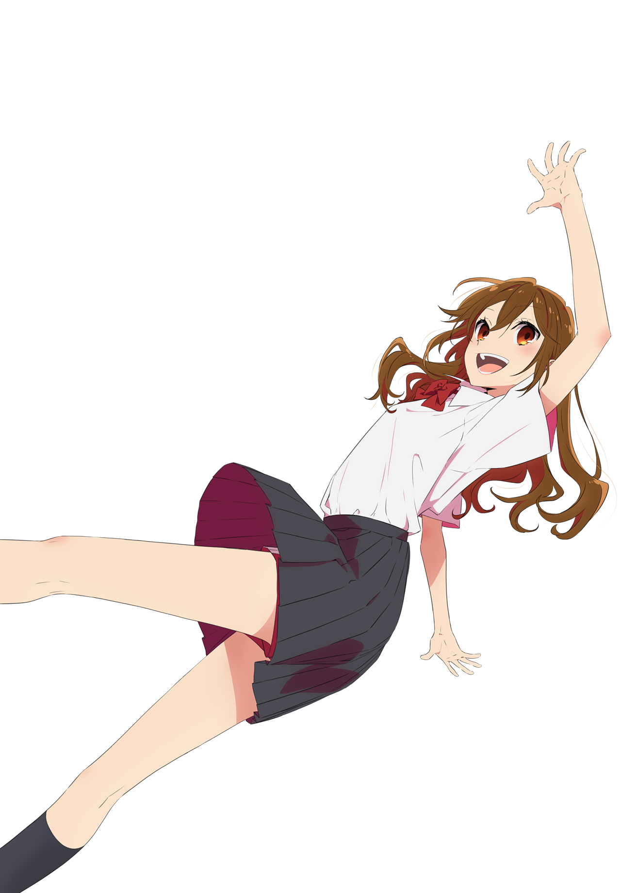 hori-san to miyamura-kun hori kyouko seifuku skirt lift tagme transparent png | #1075189 | yande.re